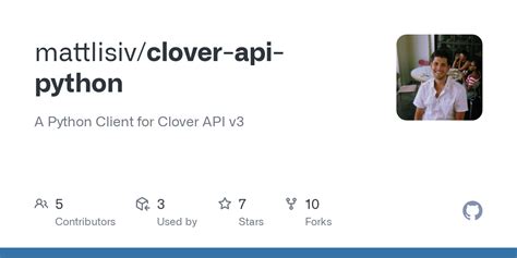 Github Mattlisivclover Api Python A Python Client For Clover Api V3