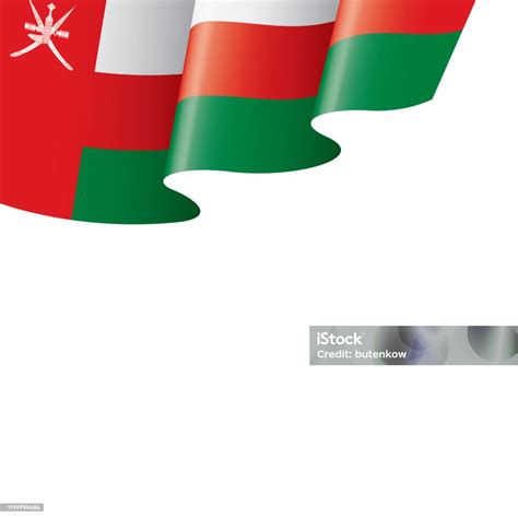 오만 플래그 흰색 배경에 벡터 그림 3차원 형태에 대한 스톡 벡터 아트 및 기타 이미지 3차원 형태 국가 관광명소 국기 Istock
