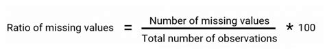 Missing Value Ration Missing Value Ratio Implementation In Python