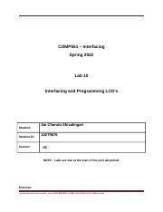 Comprehensive Guide On Interfacing And Programming LCD Displays Course Hero