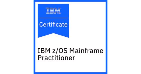 Ibm Zos Mainframe Practitioner Credly