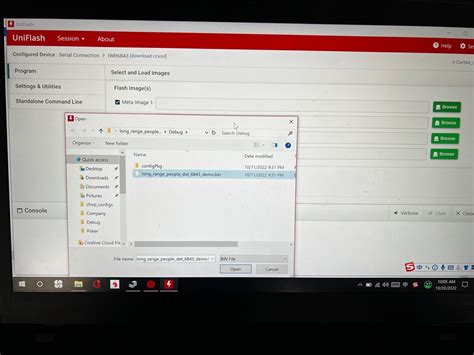 Iwr6843isk Firmware Burning Problem Sensors Forum Sensors Ti E2e