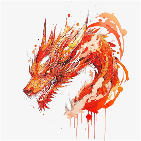 红龙插图素材图片免费下载 千库网