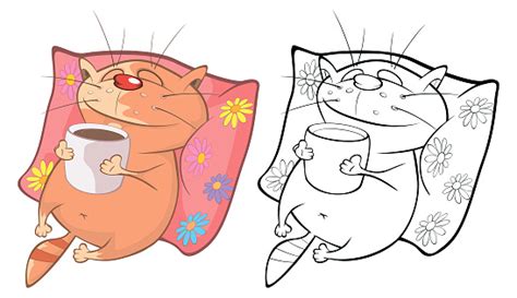 당신이 디자인 및 컴퓨터 게임을위한 귀여운 만화 캐릭터 고양이의 벡터 일러스트 레이션 색칠하기 책 윤곽선 세트 고양이 새끼에 대한 스톡 벡터 아트 및 기타 이미지 Istock