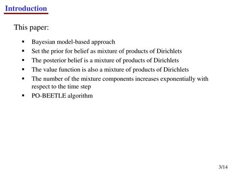 Ppt Model Based Bayesian Reinforcement Learning In Partially Observable Domains Powerpoint