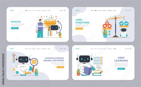 Neural Network Web Or Landing Set Machine Learning Key Concepts Convolutional Recurrent