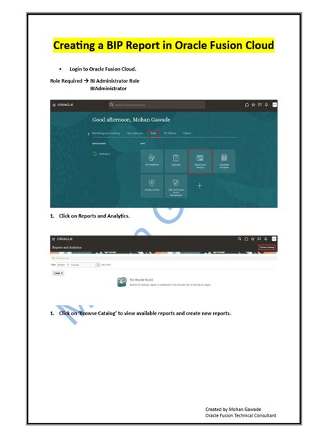 Creating A Bip Report In Oracle Fusion Cloud 1748438869 Pdf Sql Computer Data