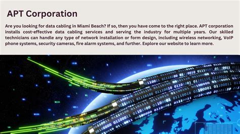 Ppt Data Cabling Miami Beach Florida Access Point Technologies Powerpoint Presentation Id