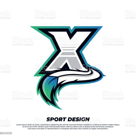 Letter X Esport 디자인 템플릿 인도 모피 스타일 게이머 및 스포츠 로고 일러스트 레이 션 알파벳 X에 대한 스톡 벡터 아트 및 기타 이미지 Istock
