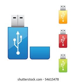 Usb Flash Drive Stock Vector Royalty Free Shutterstock