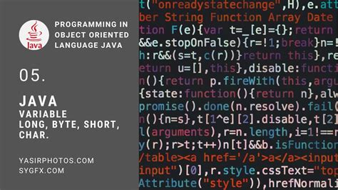 Java Object Oriented Programming Variable Long Byte Short Char Youtube