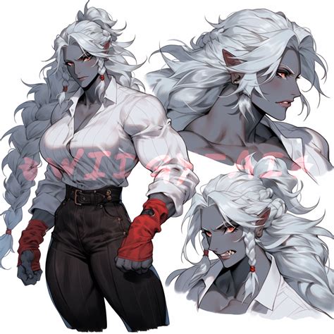 Buff Business Orc Ai Adopt 8 Closed By Widgy Ai On Deviantart