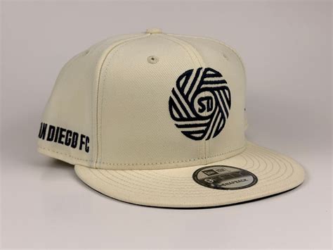 San Diego Fc Sdfc New Era Cap 9fifty Snapback Hat Full Cream Black Sti