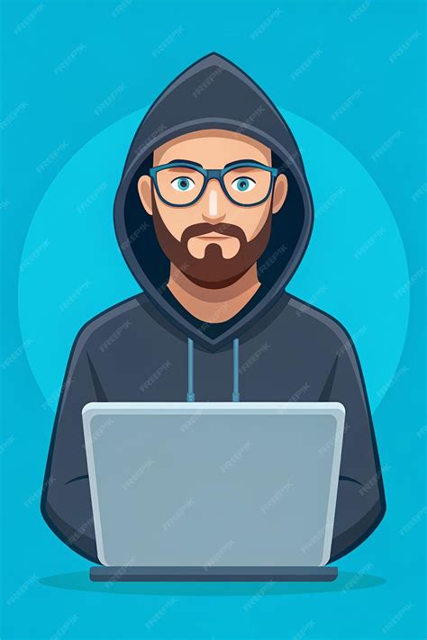 Ethical Hacker Vector Illustration Flat Style Character Design Ethical Hacker Vector Illustration Flat Style Character Design