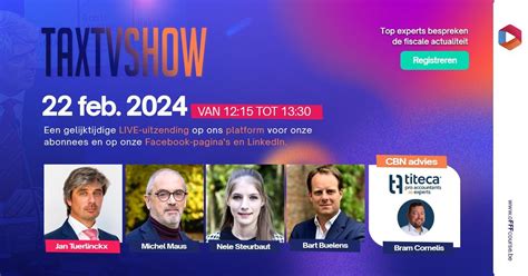 🗓️ Vandaag Op Het Programma Onze Eerste Tax Tv Show Stichting Forum For The Future