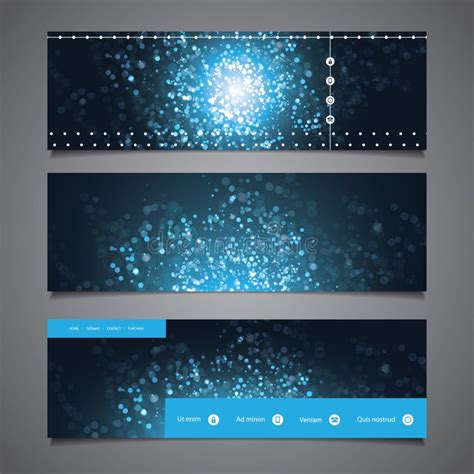 Web Design Elements Header Designs Universal Theme Stock Vector Illustration Of Color