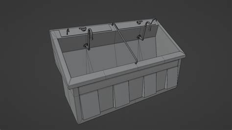 3d Surgical Scrub Sink Model Turbosquid 2175196