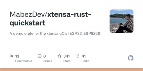 Github Mabezdevxtensa Rust Quickstart A Demo Crate For The Xtensa