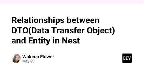 Relationships Between Dtodata Transfer Object And Entity In Nest