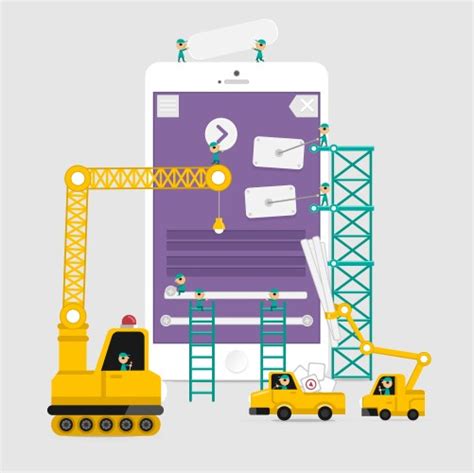 People Generate Ideas And Test The Application Vector Image