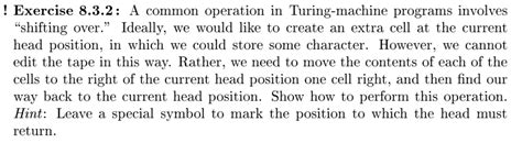 Solved A Common Operation In Turing Machine Programs