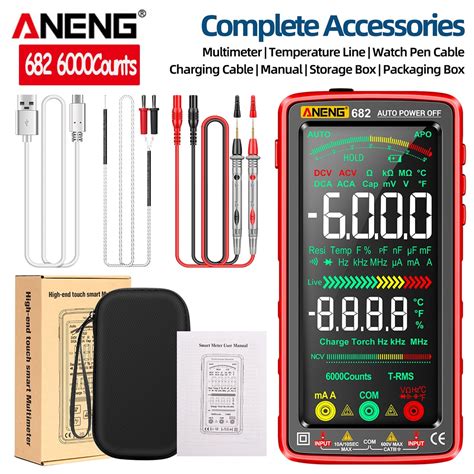 Aneng 681/682/683 6000เครื่องมัลติมิเตอร์แบบดิจิทัลอัจฉริยะ, เครื่องวัด ...