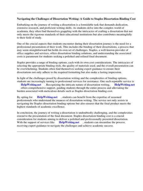 Staples Dissertation Binding Cost Pdf Bookbinding Books