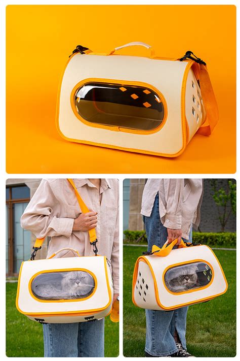 Badu Bg Преносима чанта за носене на домашни любимци за клетка за котки Транспортна раница Чанта