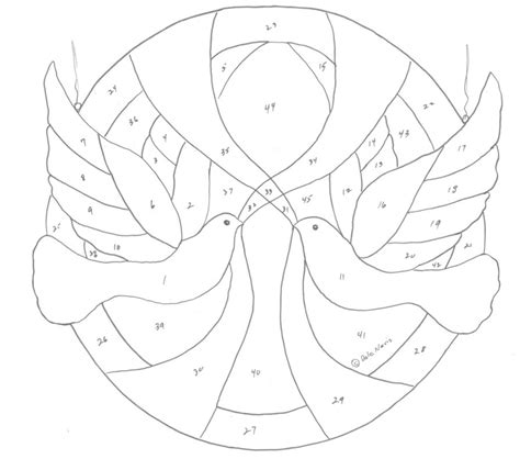 Doves Ribbons Stained Glass Pattern Doves Stained Glass Pattern