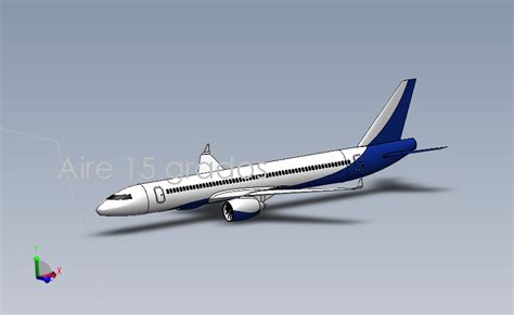波音 777 300飞机模型 SOLIDWORKS 2020 模型图纸下载 懒石网