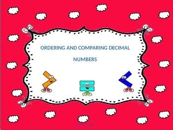 Comparing And Ordering Decimal Numbers By Norton Education TPT