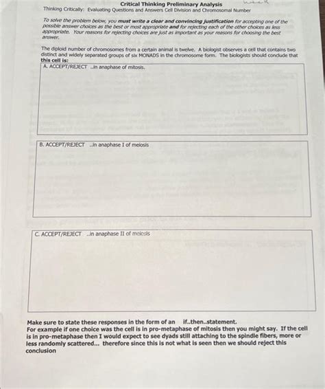Solved Critical Thinking Preliminary Analysis Thinking