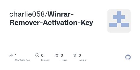 Github Charlie058 Winrar Remover Activation Key