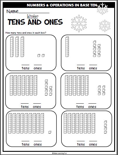 Baseten Blocks Worksheet For Kindergarten 1st Grade Lesson Planet