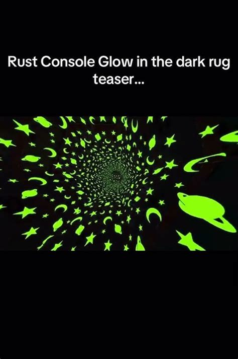 Rrust Console Glow In The Dark Rug Teasershorts Rust Rustconsole