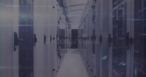 Image Of Data Processing On Computer Screen Tech Room With Computer