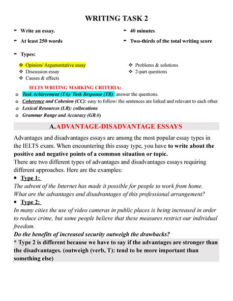 Av7 Day 15 Writing Task 2 Advantages Disadvantages Writing Task 2 Write An Essay