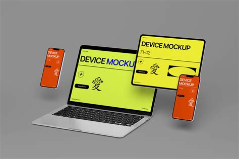 Floating Multi Device Mockup Template For Modern Digital Presentations