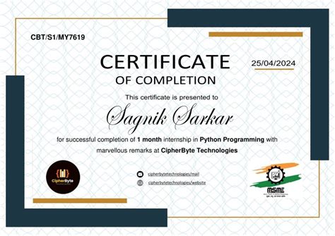 Cipherbytetechnologies Internship Sagnik Sarkar
