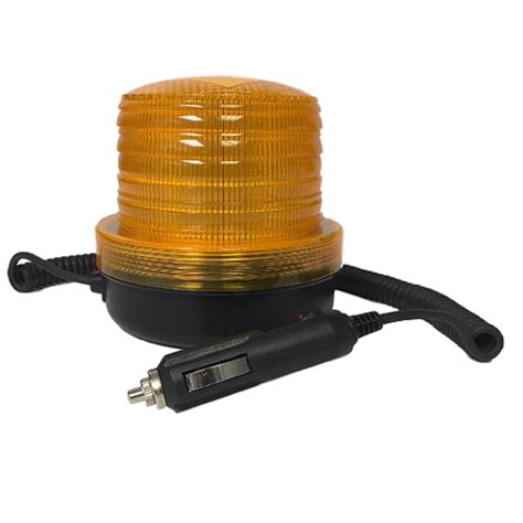 Compact Plug In Safety Strobe Light With Magnetic Mount