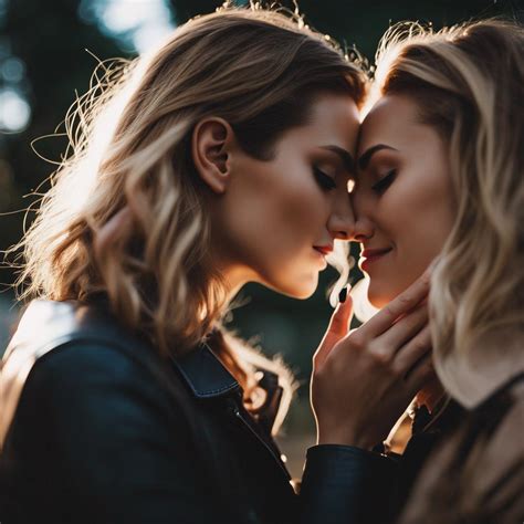 Lesbian Kiss By Thobita3 On Deviantart