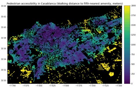 Using Gis To Analyze Pedestrian Accessibility Geography Realm