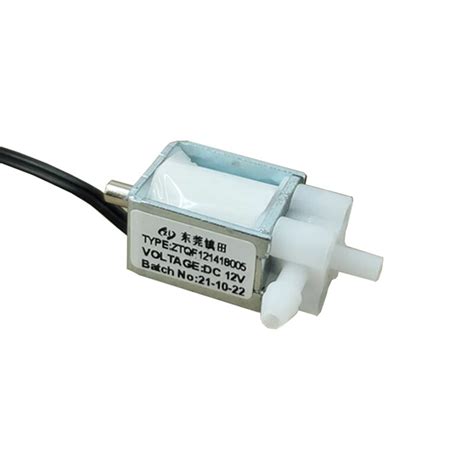소형 전기 솔레노이드 공기 밸브 Dc 12v 2 위치 3 방향 공기 흐름 제어 마이크로 밸브 Diy 혈압계 혈액 모니터 배관