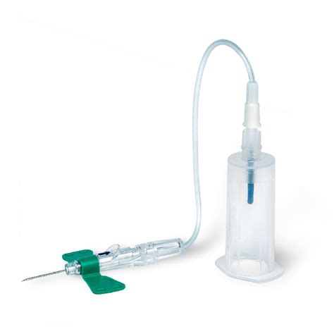 Sol Guard™ 21ga X ¾” Safety Pull Button Butterfly W Attached Holder Cs 8bx 25ea Tacy Medical Inc