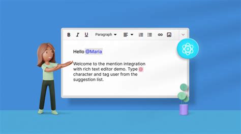 How To Integrate Syncfusion React Mention Component With Rich Text Editor