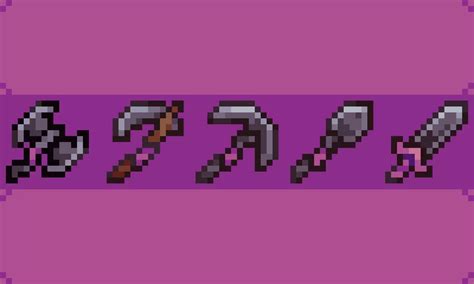 Enderite Tools Minecraft Texture Pack