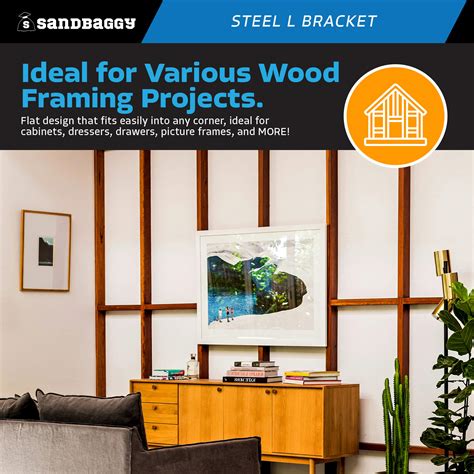 5 Hot Dipped Galvanized Flat Corner Brace L Bracket 90° Sandbaggy