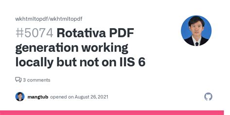 Rotativa Pdf Generation Working Locally But Not On Iis 6 · Issue 5074 · Wkhtmltopdfwkhtmltopdf