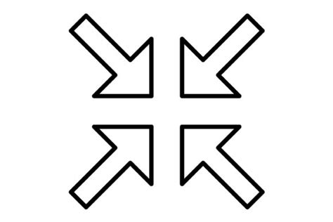 Minimize Outline Icon Graphic By Maan Icons · Creative Fabrica