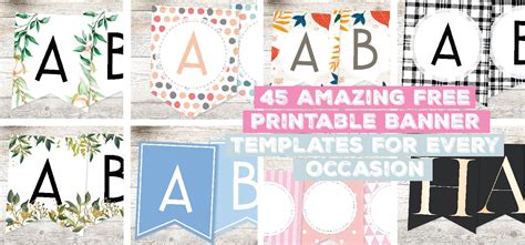 Free Printable Bunting Letters Template Gerald Printable
